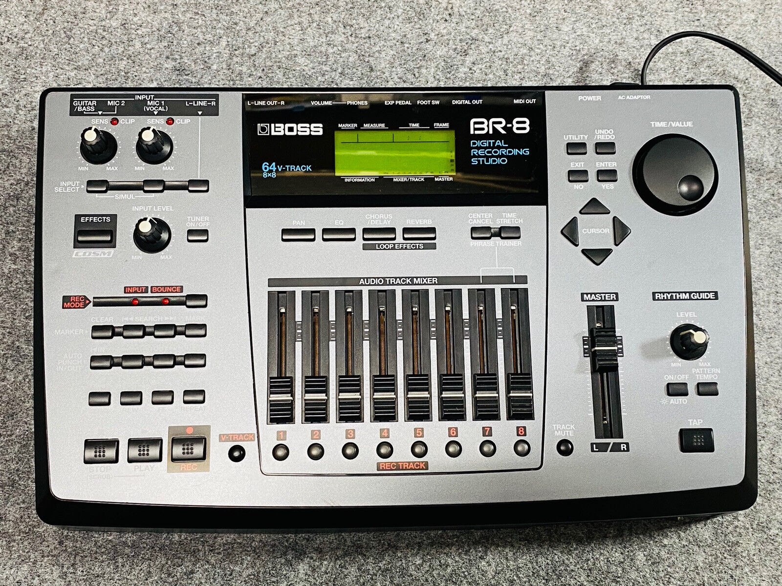 Boss BR-8 Digital Recording Studio MTR Multi Track Recorder Used With ...