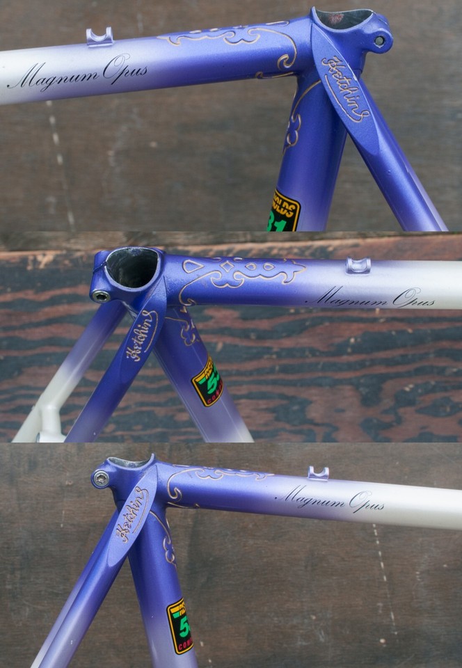 Vintage Hetchins Vibrant Magnum Opus RoadBike FRAME FORK 531 Bob ...