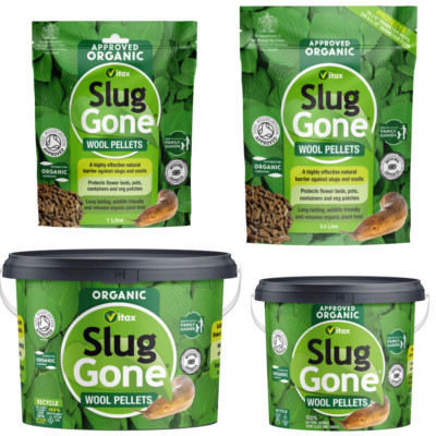 Slug Gone Natural Organic Wool Pellets - Slug and Snail Deterrent (All ...