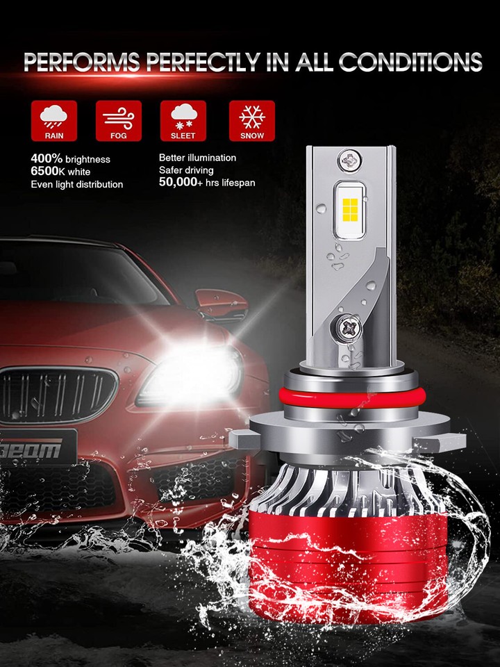 For Lexus GX460 2010-2013 6000K Combo LED Headlight High Low Beam Bulbs ...