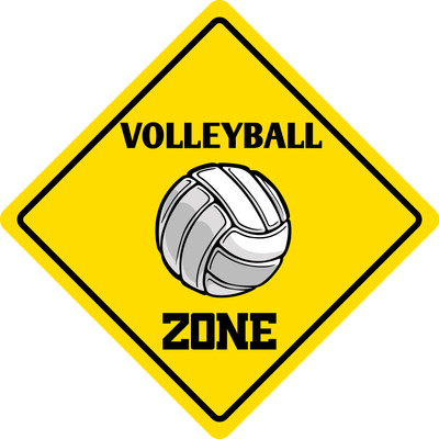 *Aluminum* Volleyball Zone Funny Metal Novelty Sign 12"x12" | eBay