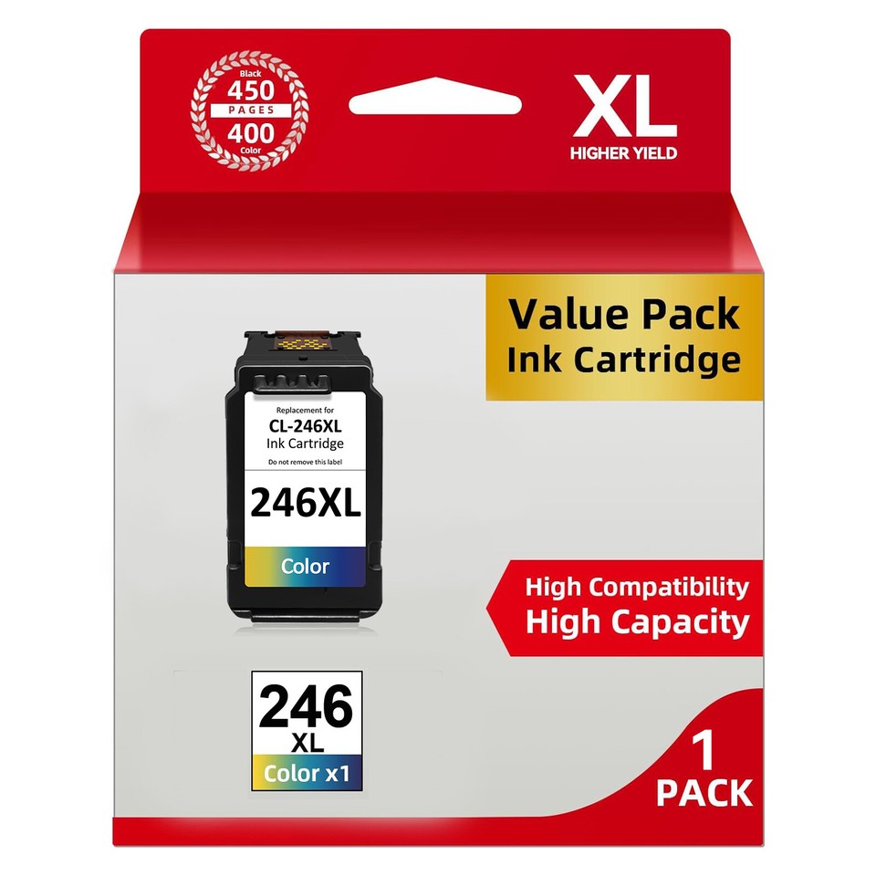 PG-245XL CL-246XL Ink Cartridge for Canon PIXMA MG2522 MG2520 TS3122 ...