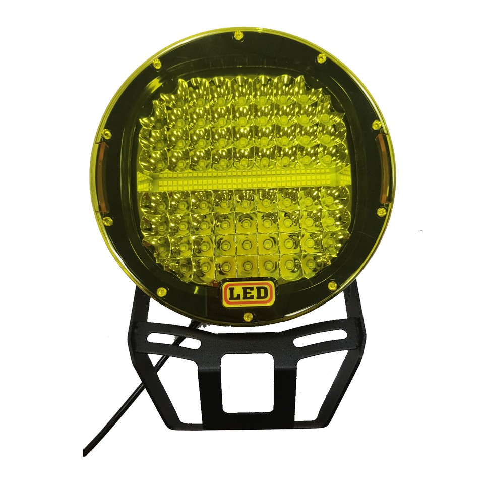 Amber/Yellow/Black Lens Cover for 7inch/9inch Round LED Driving Light ...
