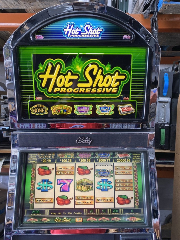 Bally Alpha V-20 Hot Shot Progressive All About Money Slot MACHINE | eBay