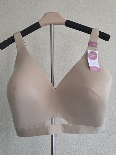 Cacique Bra 40G Comfort Bliss Beige Lightly Lined No-Wire New with Tags ...