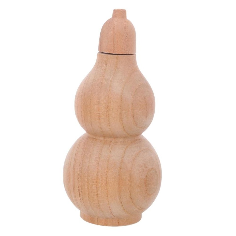 Chinese Gourd Wu Lou: Hand-Carved Wooden Wu Lou - Feng Shui Prosperity ...