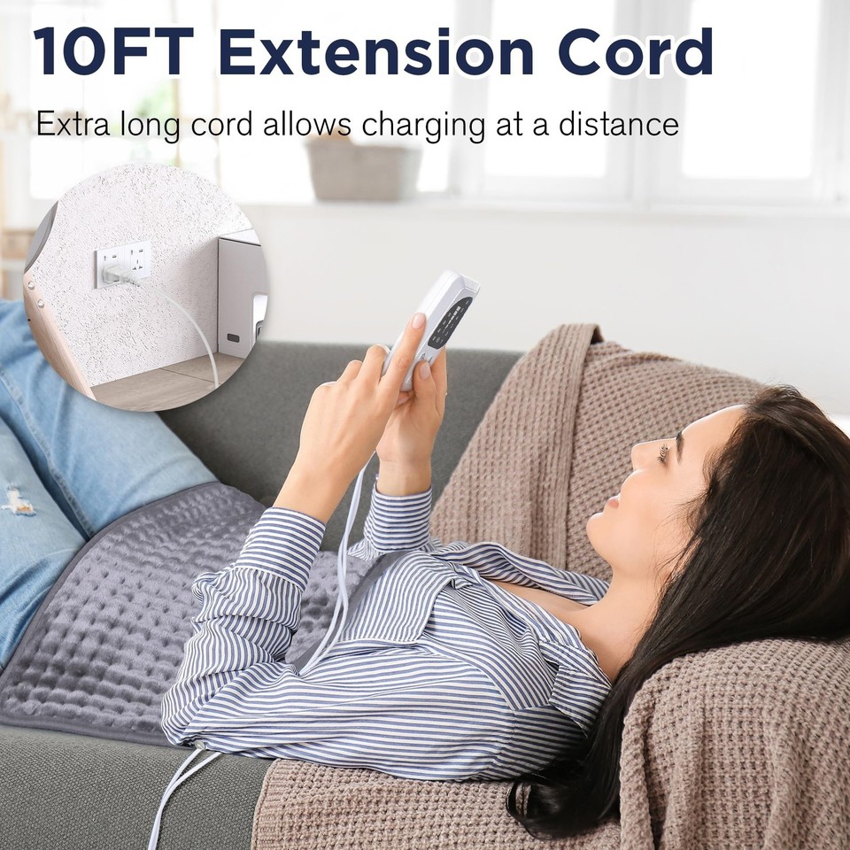 Heating Pad for Back Pain Relief, 6 Levels Small Heating Pads for ...