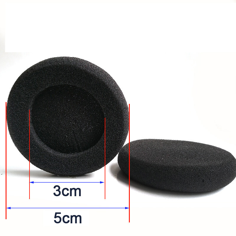 Foam Ear Pads Thicken Sponge Replacement Cushions Cover Earphones for ...