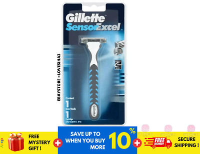 Gillette Sensor Excel Razor Handle + 1 Cartridge - HOLDS WOMENS AND ...