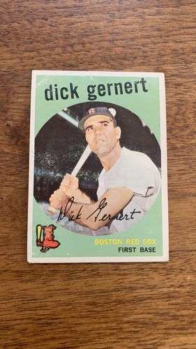 1959 Topps #13 Dick Gernert - Boston Red Sox | eBay