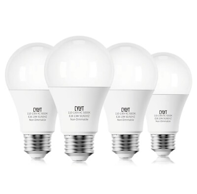Led Light Bulb 13 Watts,Bright LED Light Bulbs, Daylight White 5000k ...