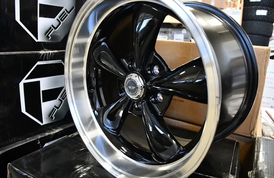 Single 17x10.5 American Racing AR105M Torq Thrust M Gloss Black ...