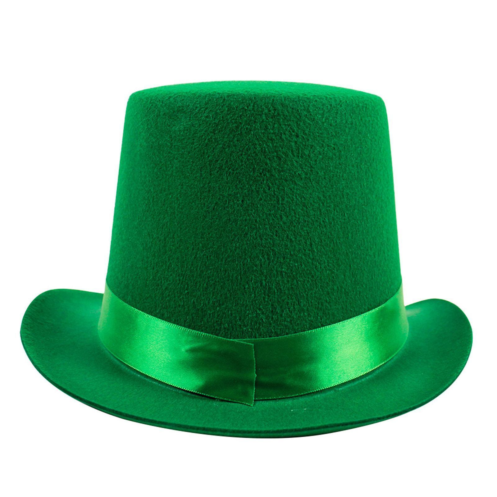 Green Top Hats Caps ST Patricks Day Hats Props Halloween Costume ...
