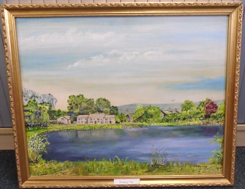 FRAMED OIL PAINTING " Kilnaay Crag " By D Burrows | eBay