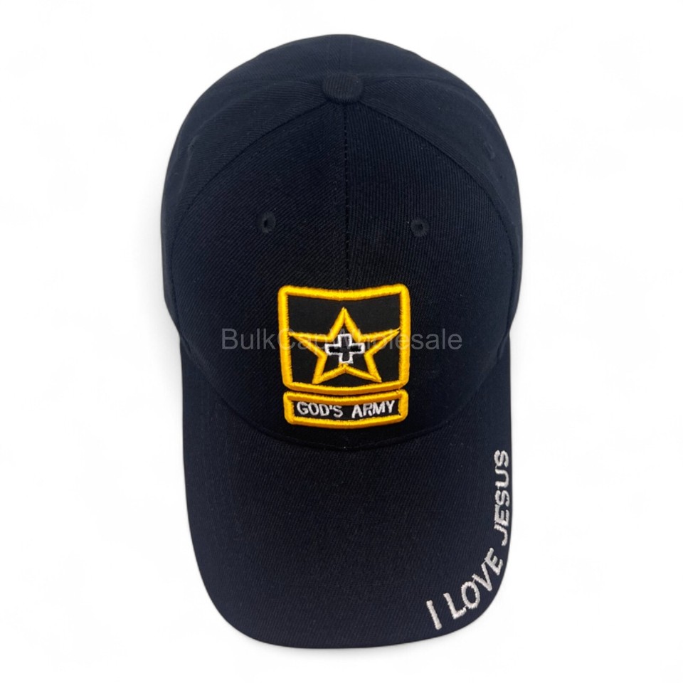 Baseball Cap Mens Religious God Jesus Adjustable Size Army Military ...