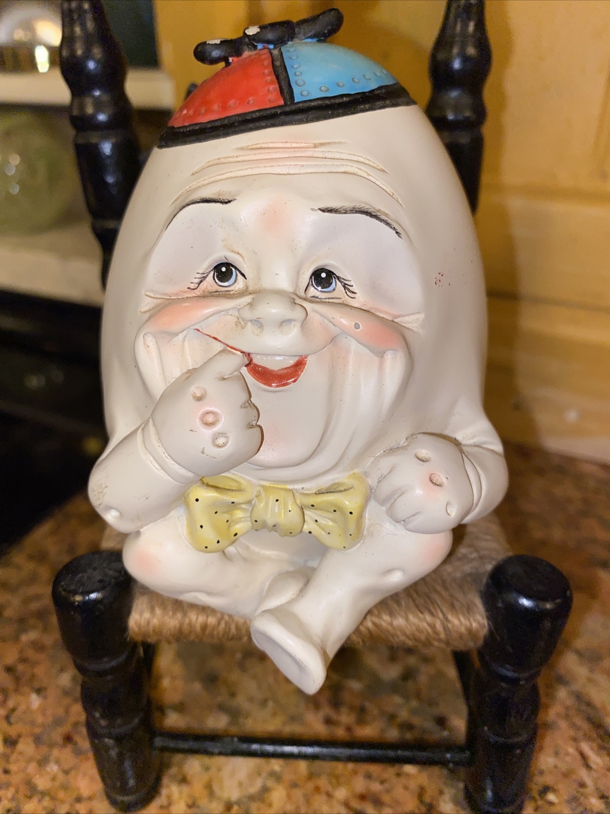 Vtg 1987 Allyson Nagel Egbert Humpty Dumpty Egg Statue Figure Sitting ...