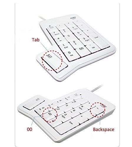 20 Key Plus Keypad Added Tab, 00, Backspace Numeric Keypad USB 2.0 ...