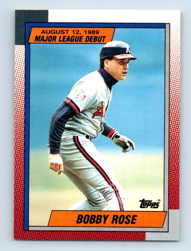1990 Topps Major League Debut 1989 Bobby Rose California Angels #106 | eBay