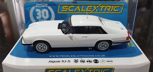 Scalextric Jaguar XJ-S Plain White Car Pendle 30th Anniversary Ltd Ed ...