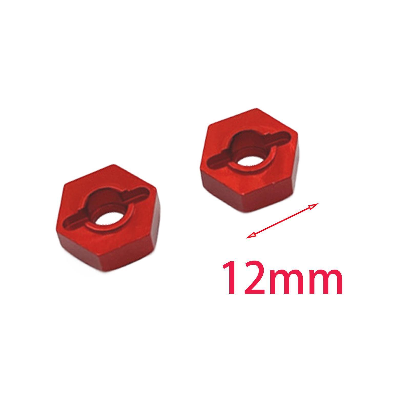 4 Pieces 1:12 Scale Wheel Hex Hub Mount Metal 12mm Accessory with Pins ...