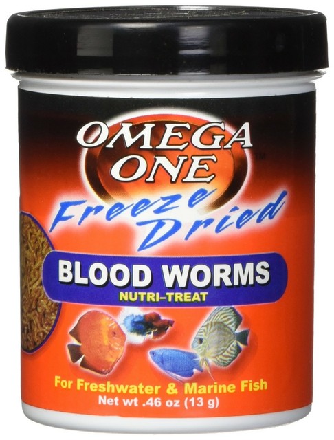Omega One Freeze Dried Blood Worms 46 Oz 50301 Aoi for sale online | eBay