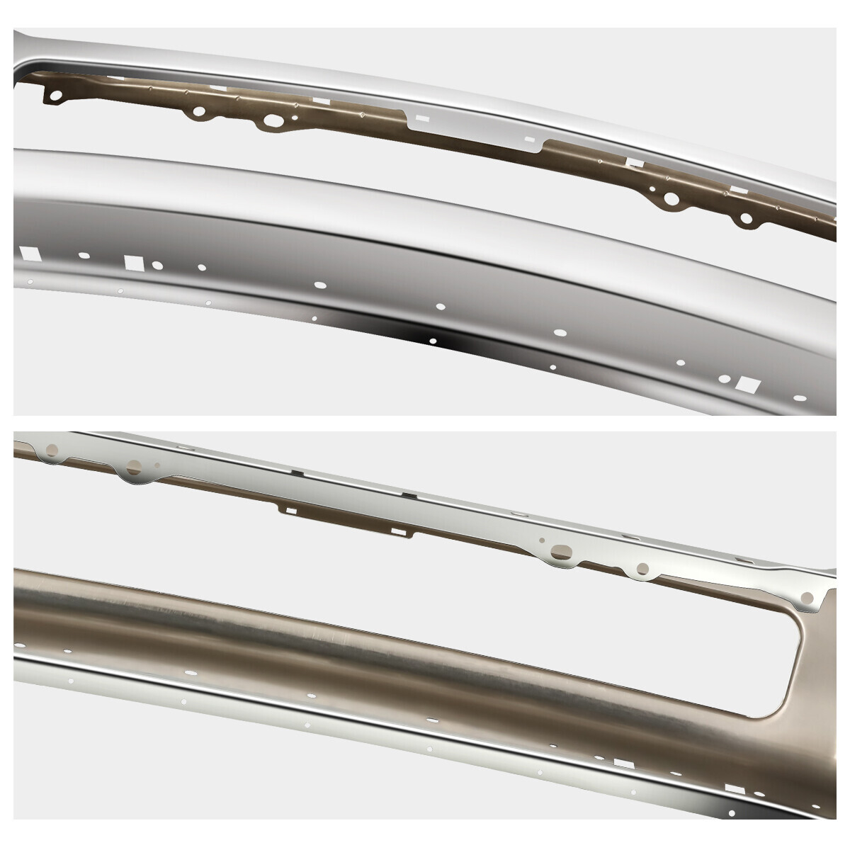 For 11-16 F-250 F-350 SD Steel Front Bumper Face Bar w/ Fog Lamp Cut ...