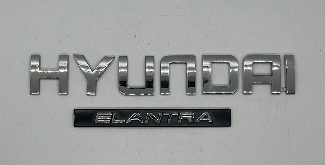 2009 - 2012 HYUNDAI ELANTRA TOURING CHROME REAR TAILGATE EMBLEM LOGO ...