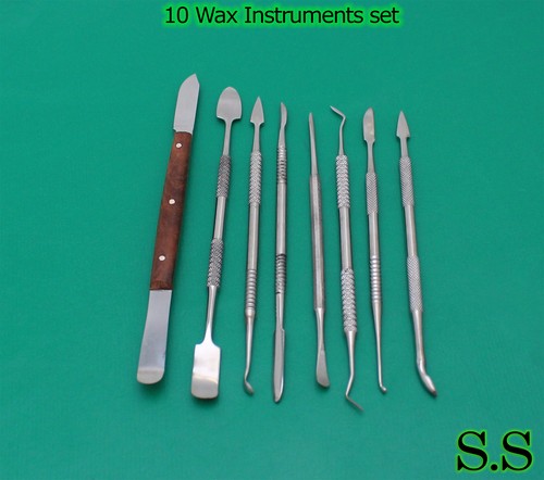 10 Wax Instruments set Dentist Dental Carver Surgical | eBay