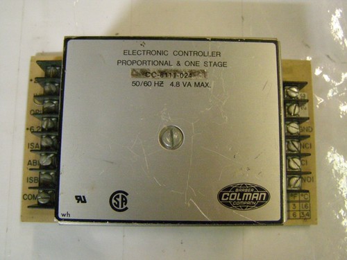 Barber Colman Electric Controller Proportional and One Stage CC-8111 ...