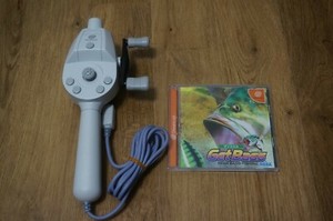Sega Dream cast ASCII Fishing Rod Controller HKT-8700 Working + Get ...