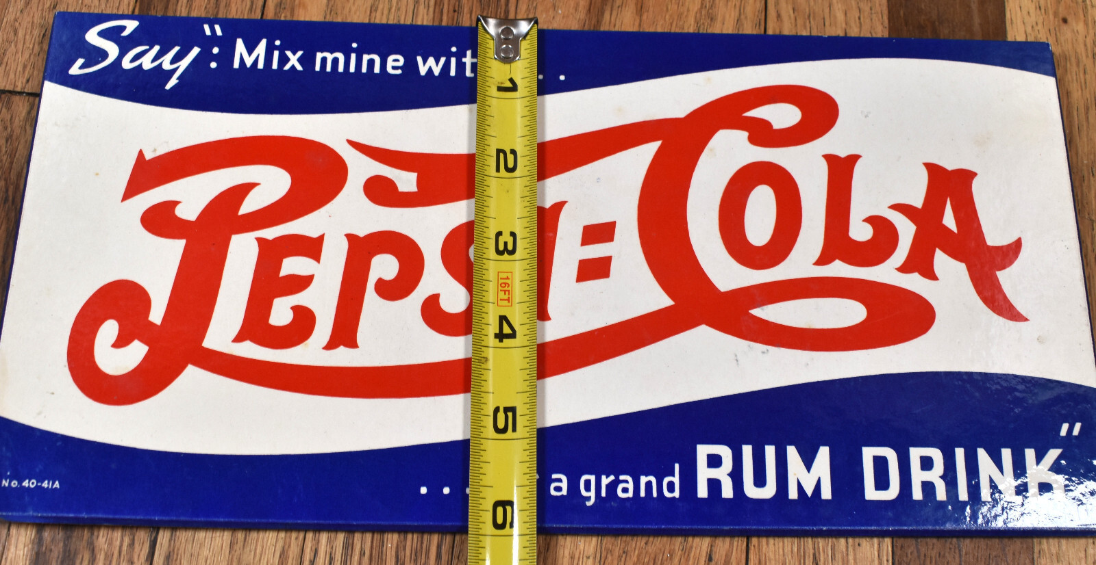 RARE Vintage 1940's Pepsi Double Dot Cola Rum Drink Advertising ...