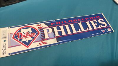 Philadelphia Phillies VINTAGE Bumper Sticker 3x11” MLB | eBay