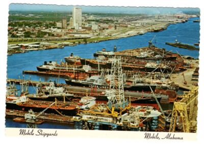 Mobile AL, Alabama - Shipyards on Mobile River | eBay