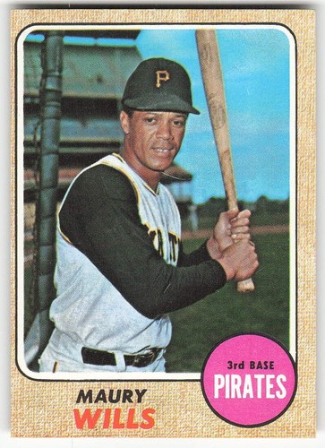 1968 Topps #175 Maury Wills BASEBALL Pittsburgh Pirates | eBay