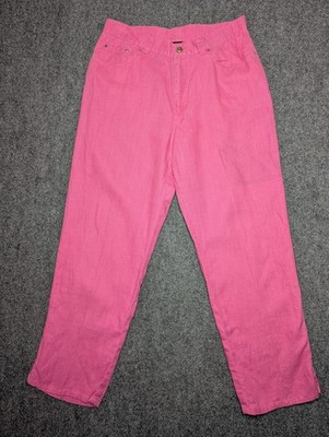 Lauren Jeans Co Ralph Lauren Capris Pink Linen Cropped Capris Pants ...