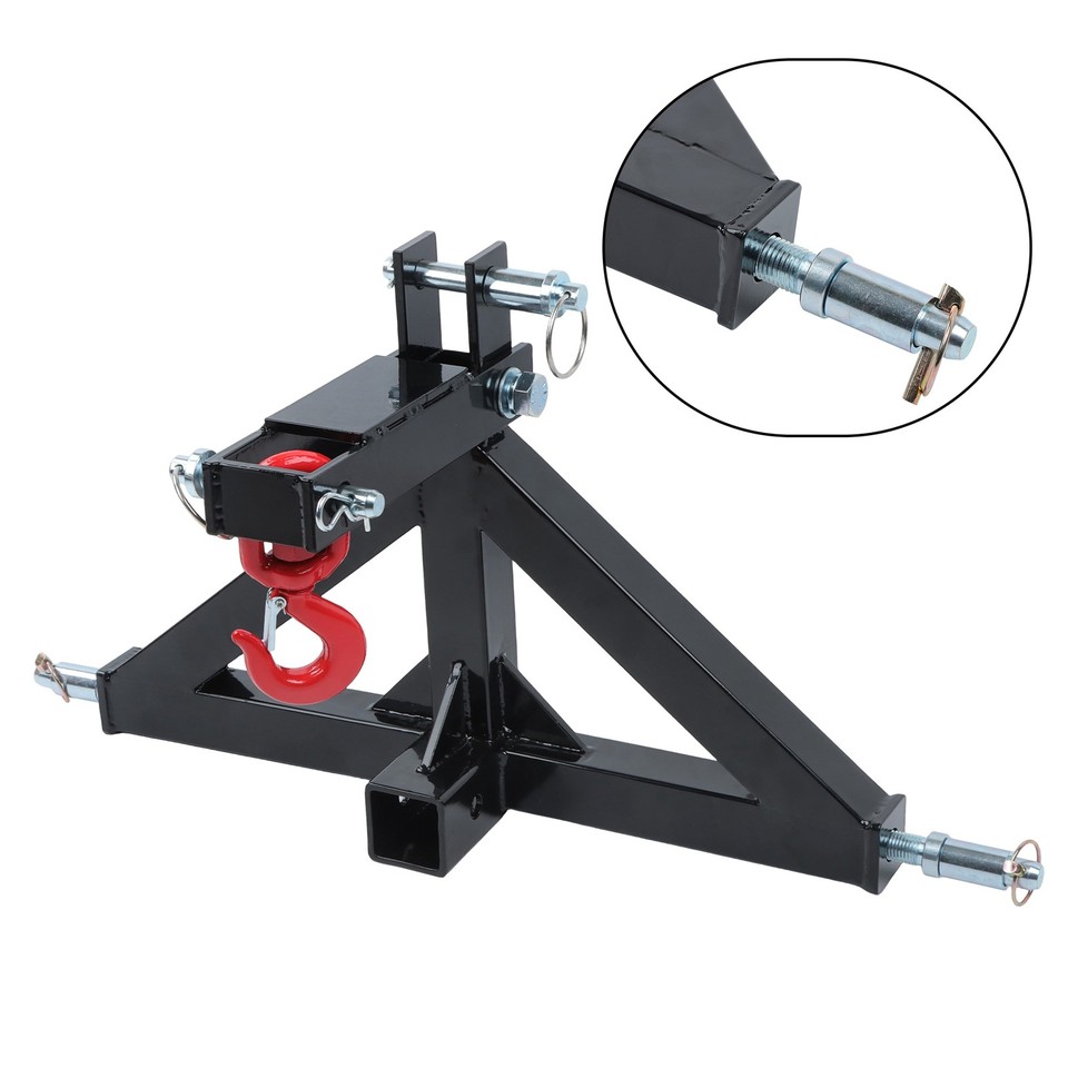 3 Point Heavy Duty Trailer Hitch 2" Receiver Quick Hitch With Towing ...
