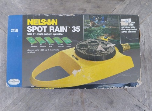 Nelson Spot Rain 35 Vintage 5 Pattern Dial Lawn Sprinkler Plastic | eBay