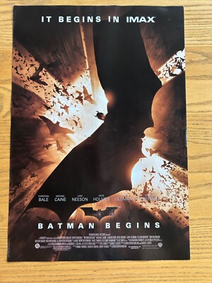 Batman Begins Original IMAX Movie Poster 13 x 19 inches | eBay