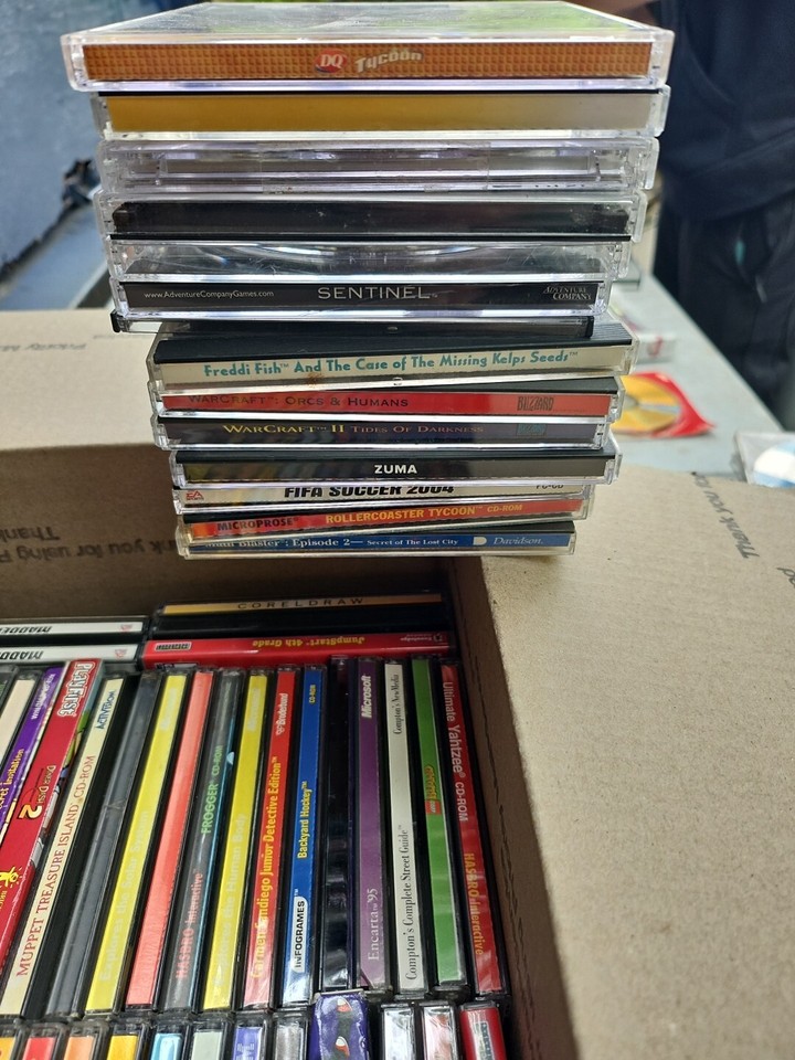Lot Of 100 Vintage PC Games Nice Variety Good Title Estate Sale See ...
