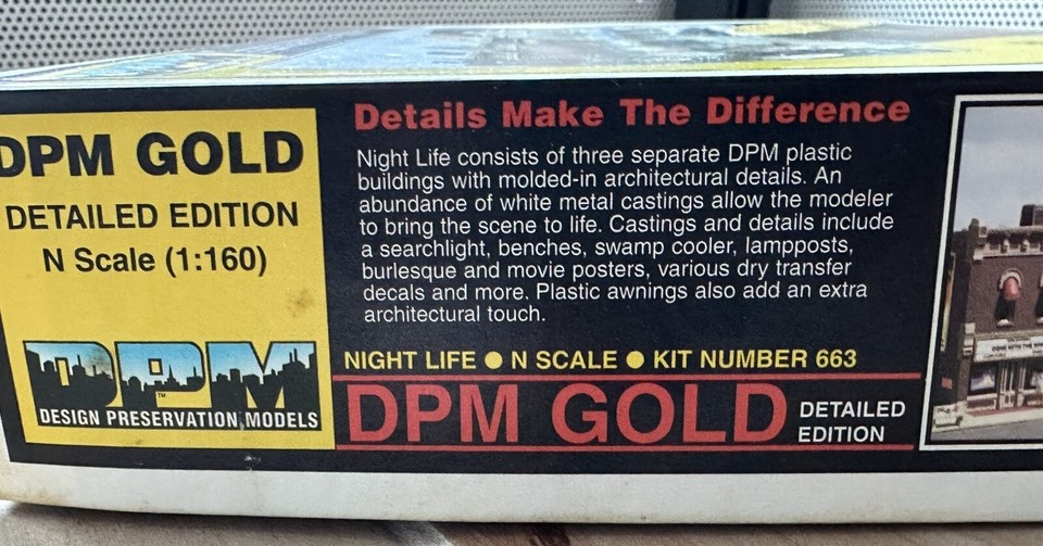 N Scale DPM Gold “Detailed Edition” Night Life Kit | eBay