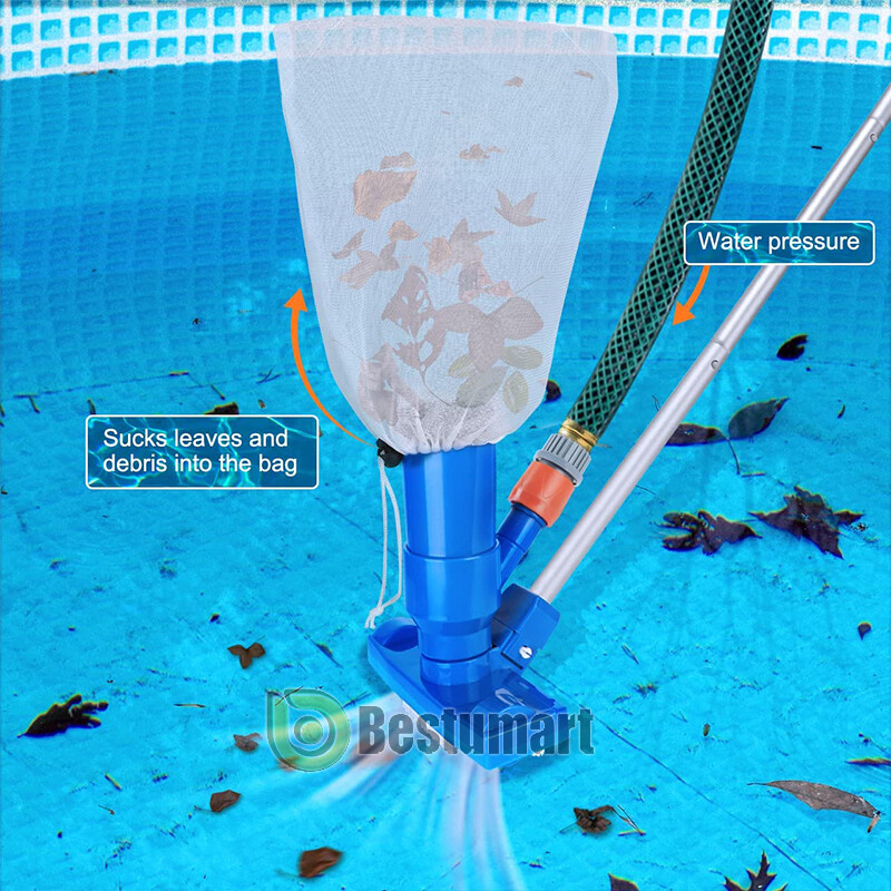 Swimming Pool Spa Suction Vacuum Head Cleaner Cleaning Pond Tool Kit ...