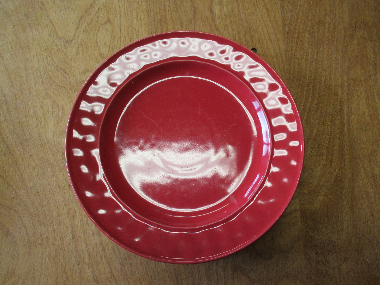Food Network FONTINA RED Dinner Plate 10 7/8" Rimmed 1 ea 3 available ...