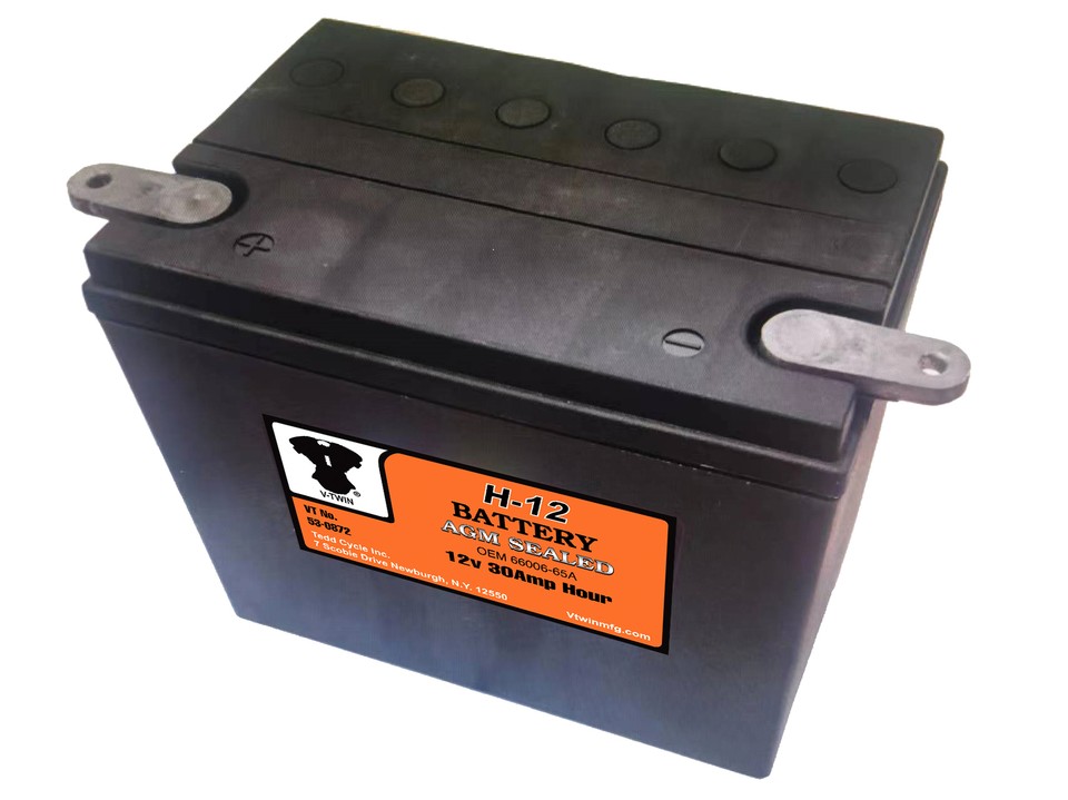 H-12 Sealed AGM Battery fits Harley Davidson | eBay