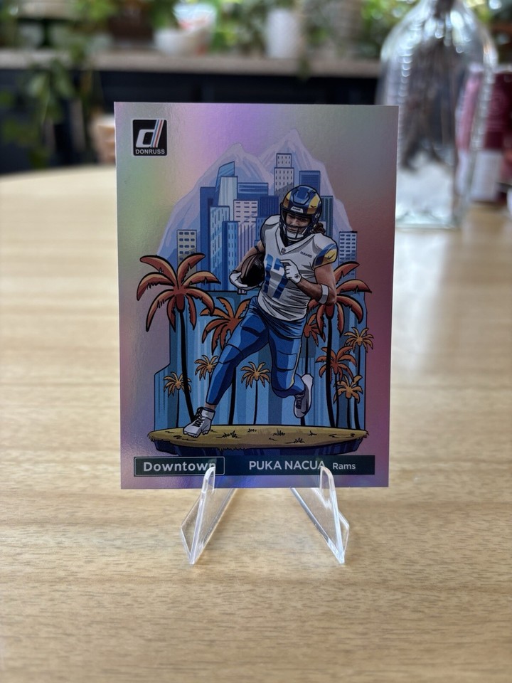 Puka Nacua 2024 Panini Donruss DOWNTOWN Regular Size Case Hit SSP Rams ...