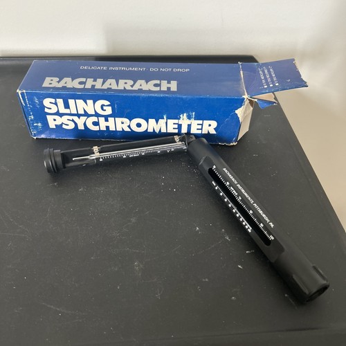 Vintage 1975 Bacharach Sling Psychrometer 12-9015 with Instruction ...