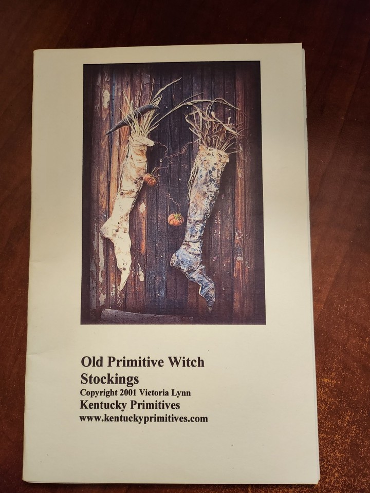 PATTERN Extreme Primitive OLD WITCH STOCKINGS Crow Pods Kentucky ...