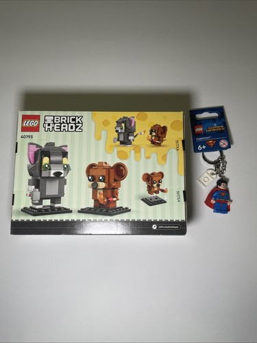 LEGO 40793 Brickheadz Tom and Jerry Figures And Superman Lego Keychain ...