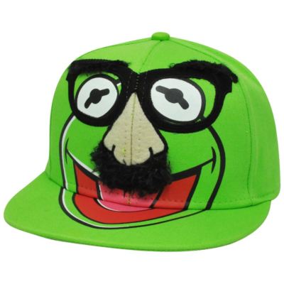 Disney Groucho Kermit Frog Muppets Puppets Hair Snapback Flat Bill Felt ...