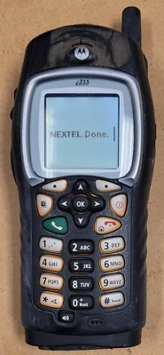 Motorola i355 - Black and Silver ( Nextel ) Cellular iDEN PTT Phone | eBay
