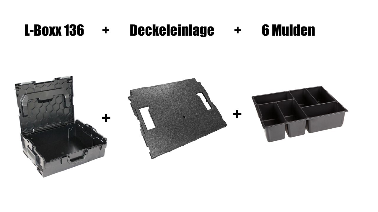 Sortimo System Werkzeugkoffer L-Boxx 136 mit Kleinteileeinsatz und ...